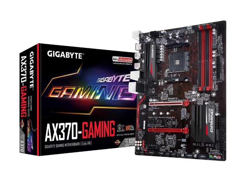 GIGABYTE GA-AX370-Gaming (rev. 1.0) AM4 AMD X370 SATA 6Gb/s USB 3.1 HDMI ATX AMD Motherboard ...