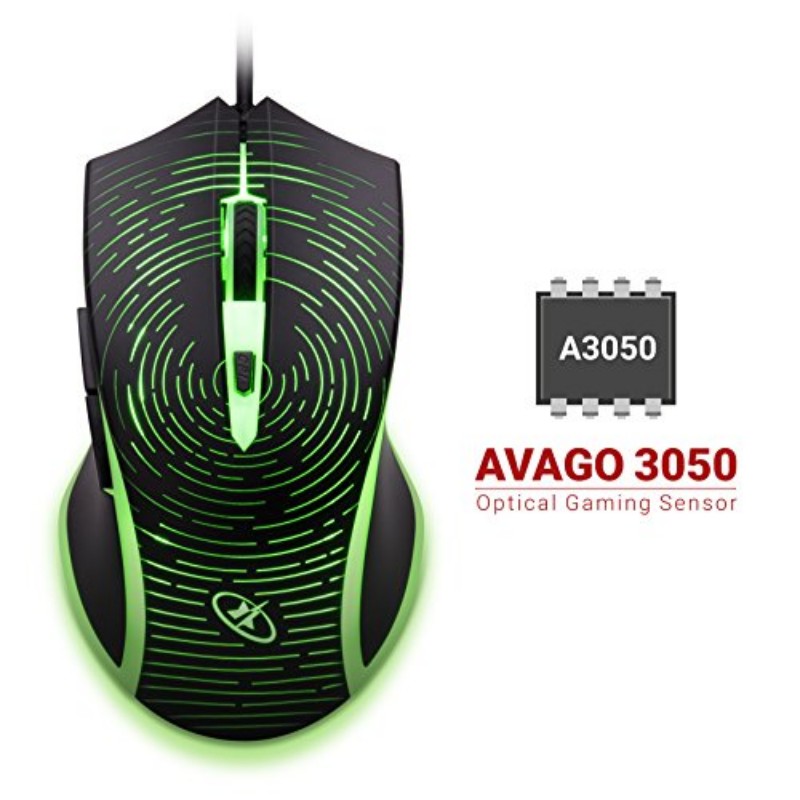 Rosewill 4000 dpi Rainbow Backlit Optical Wired Gaming Mouse (NEON M53 ...
