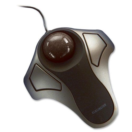 Kensington 64327 Wired USB/PS2 Orbit Optical Trackball Mouse - Silver ...