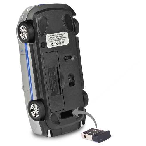 3-Button Road Mice Ford Mustang GT500 24Ghz Wireless USB Optical Scroll ...