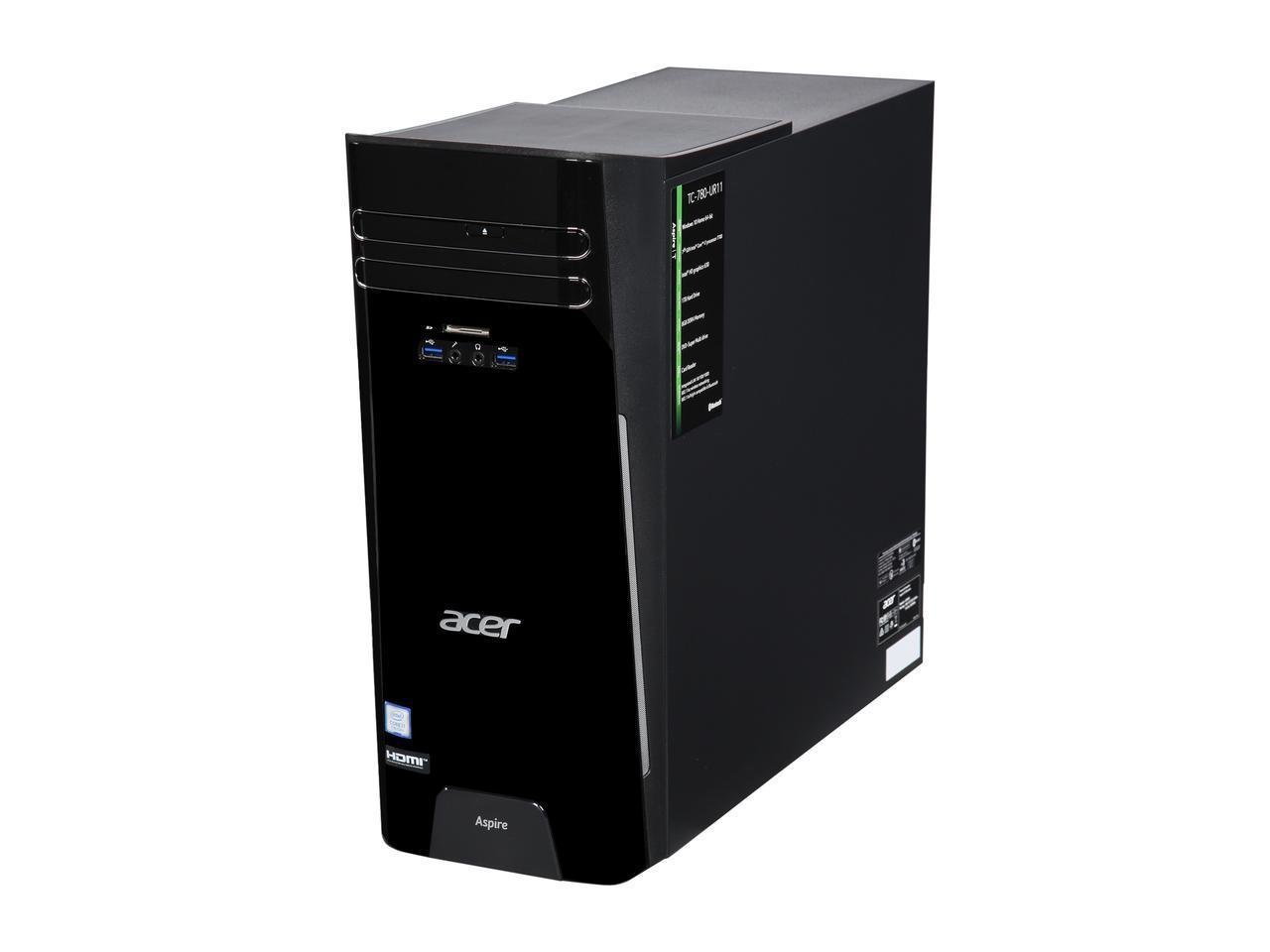 Acer Desktop PC Aspire T TC-780-UR11 i7-7700 (3.60 GHz) 8 GB DR4 1 TB ...