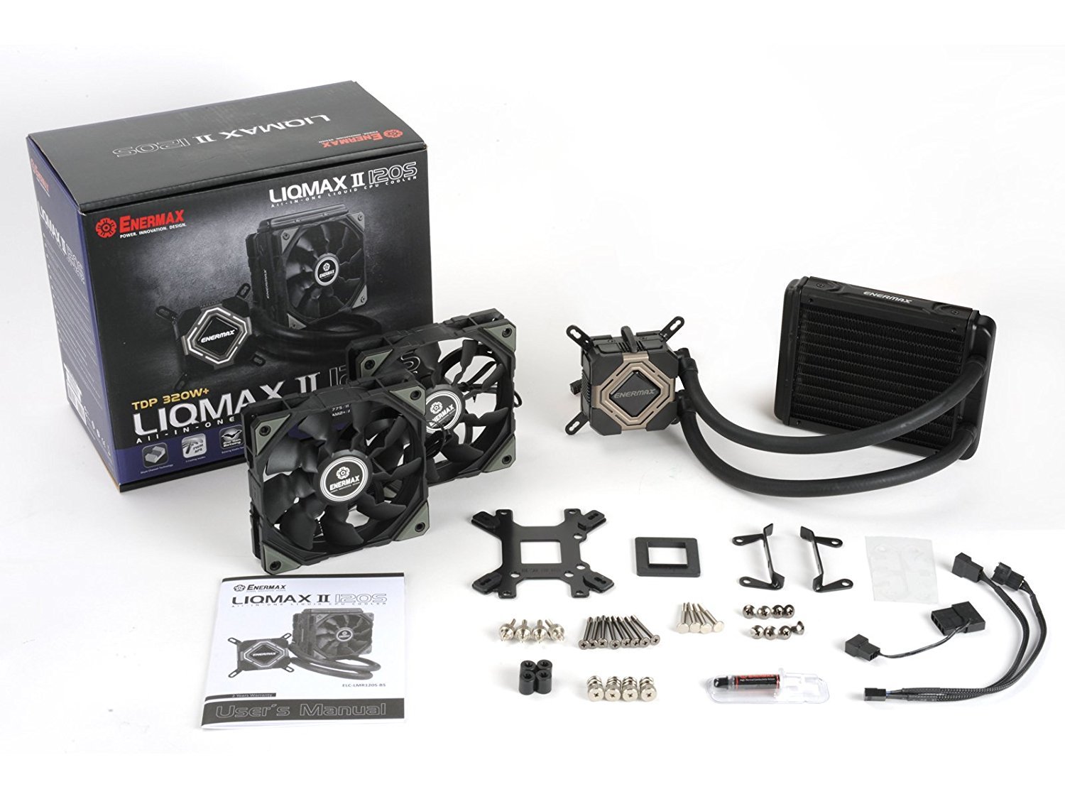 Enermax ELC-LMR120S-BS Liqmax II 120s / Liquid CPU Cooler 25mm Fan ...