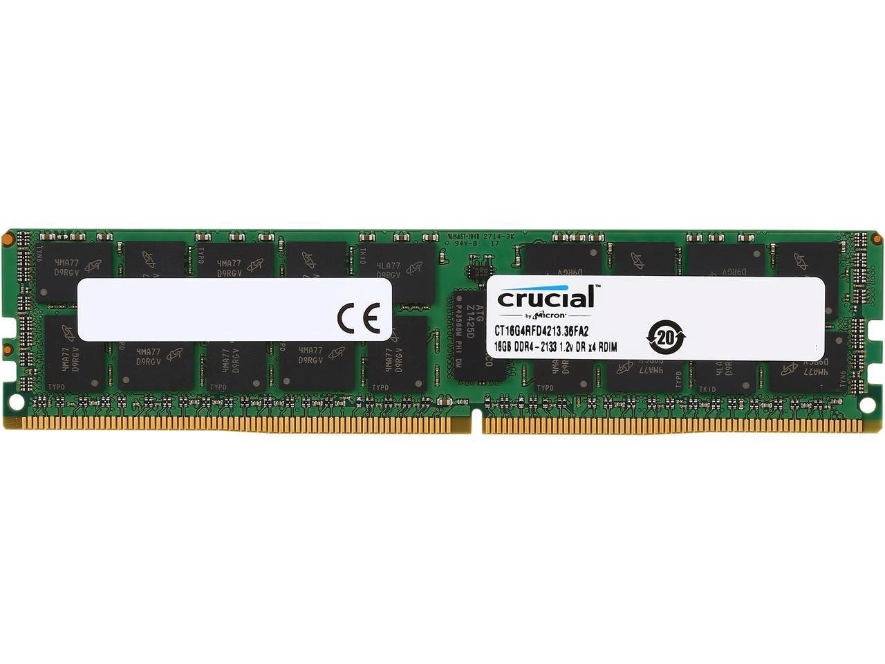 Crucial - 16GB (1 x 16GB) Registered DDR4 2133MHz Memory CT16G4RFD4213 ...