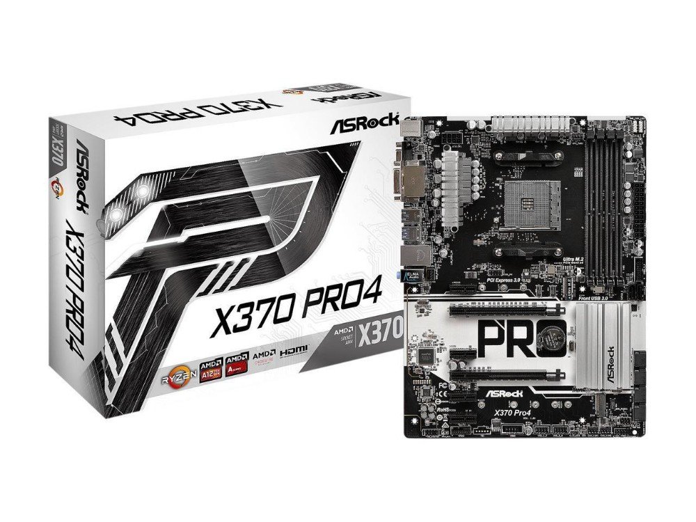 ASRock X370 PRO4 AM4 AMD Promontory X370 SATA 6Gb/s USB 3.1 HDMI ATX ...