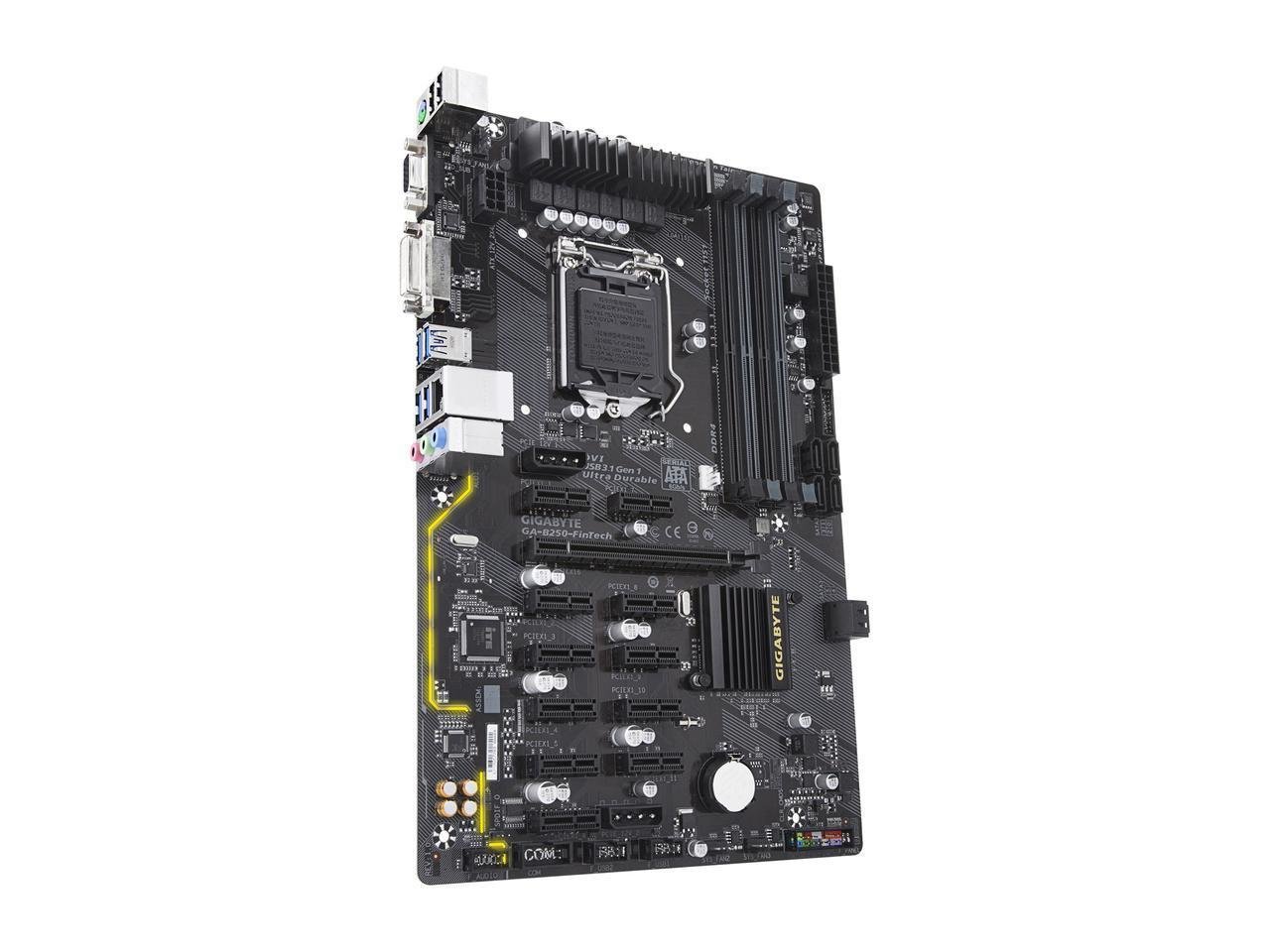 GIGABYTE GA-B250-FinTech (Rev 1.0) LGA 1151 Intel B250 Mining ...