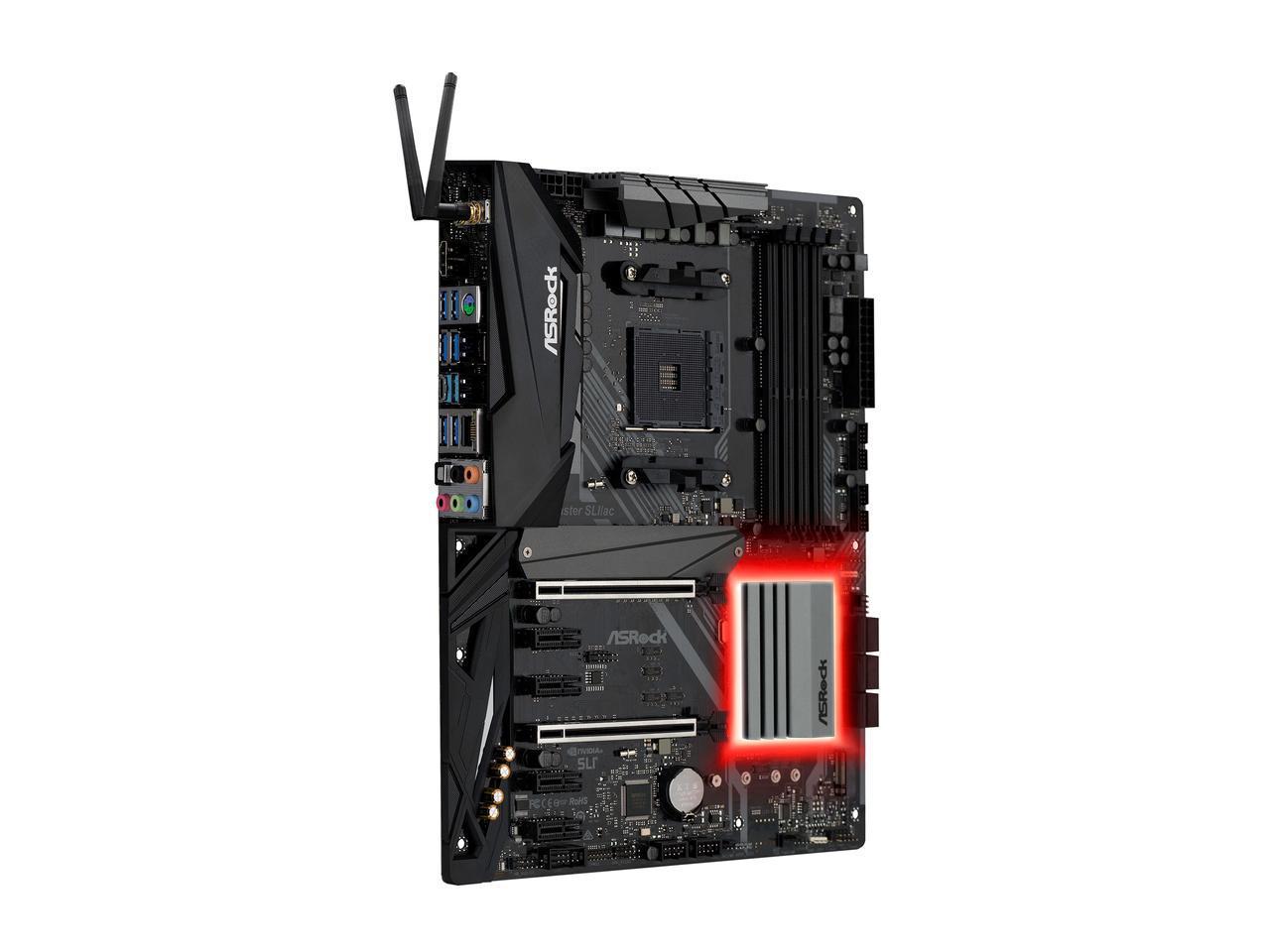 ASRock X470 Master SLI/AC AM4 AMD Promontory X470 SATA 6Gb/s USB 3.1 ...