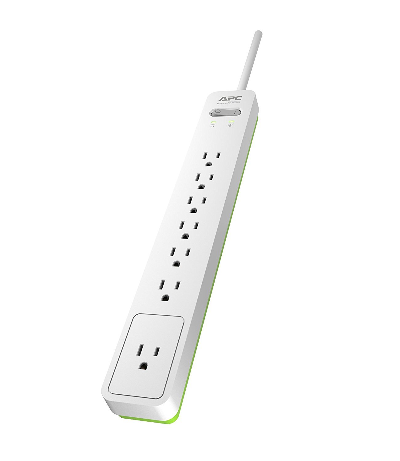 APC Essential SurgeArrest PE76W 7-Outlet Surge Protector with 6 Foot ...