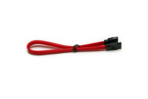NZXT CB-SATA-11D-R 300mm SATA Data Extension Cable Red : www ...